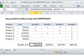 Excel SUMPRODUCT function | Exceljet